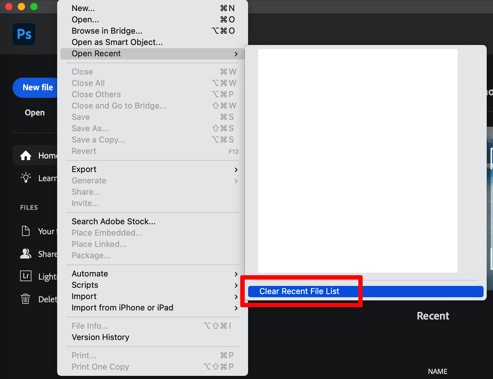 How To Clear Recent File List In Photoshop Ajay Techie how-to-clear-recent-file-list-in-photoshop-ajay-techie